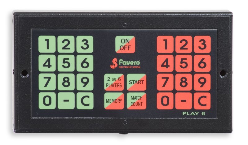 FAVERO: Electronic scoreboard for billiards and table tennis games