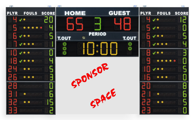 FAVERO: Electronic scoreboards, multisport scoreboards, LED scoreboards
