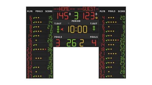 FAVERO: FIBA approved statistics panels for Multi-Sport, Statistics ...