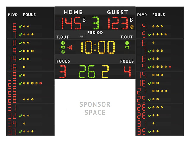FAVERO: FIBA approved statistics panels for Multi-Sport, Statistics ...