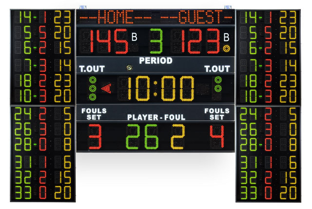 FAVERO: FIBA Basketball scoreboards, Electronic scoreboards, multisport ...