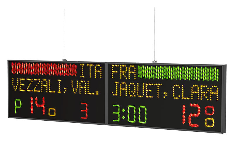 FAVERO: FR240 large scoreboard for fencing finals